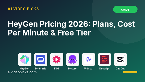 HeyGen Pricing 2026: Plans, Cost Per Minute & Free Tier